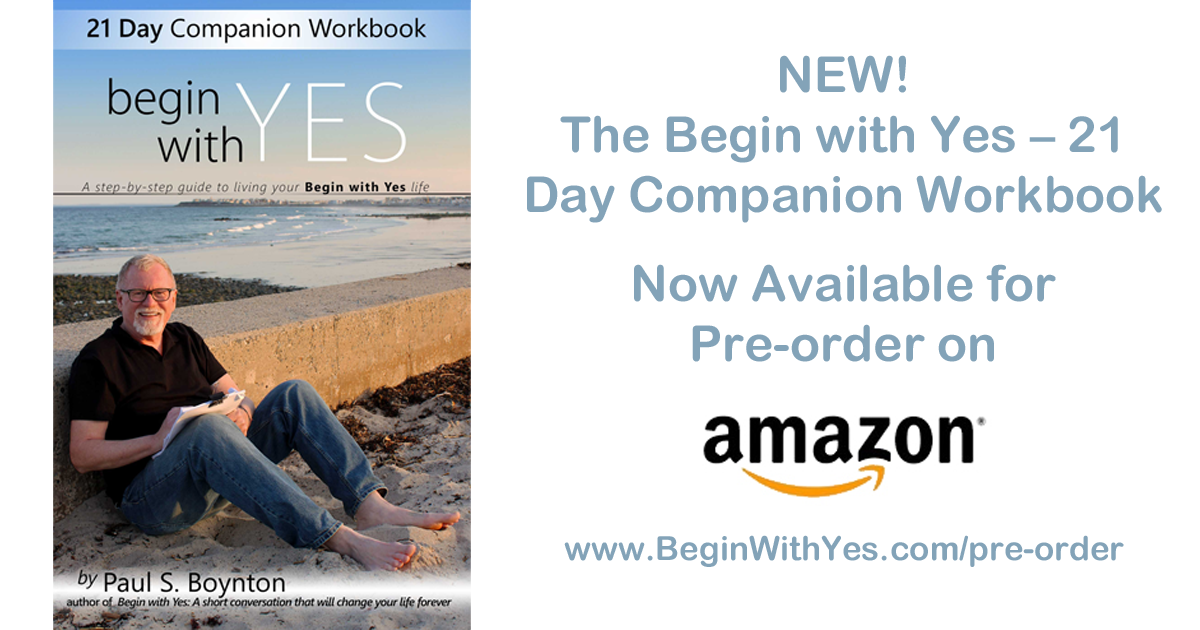 Begin with Yes Workbook Pre-order | Begin with Yes